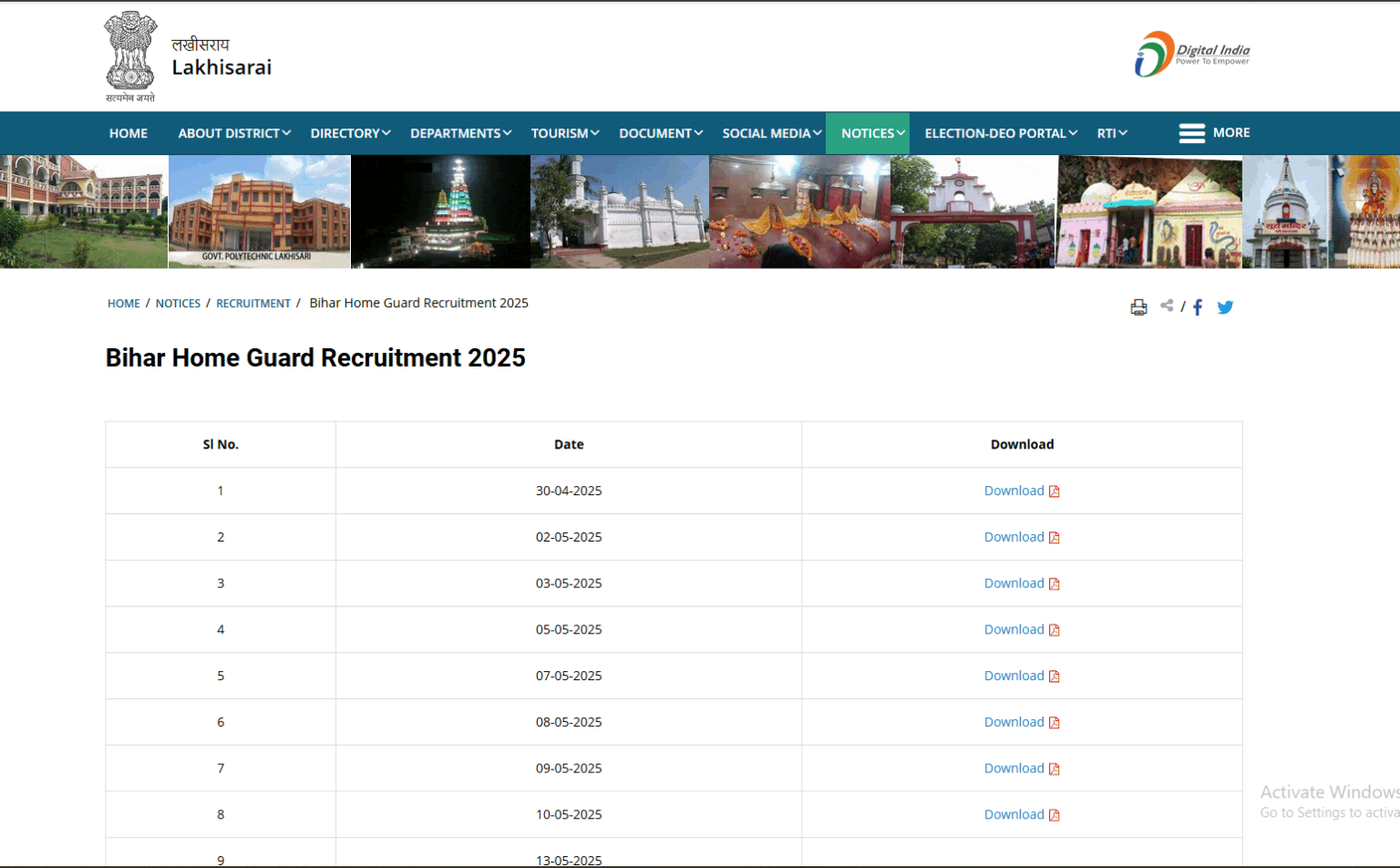 Bihar Home Guard Result 2025 PDF Download (Merit List Out) : Bihar Home ...