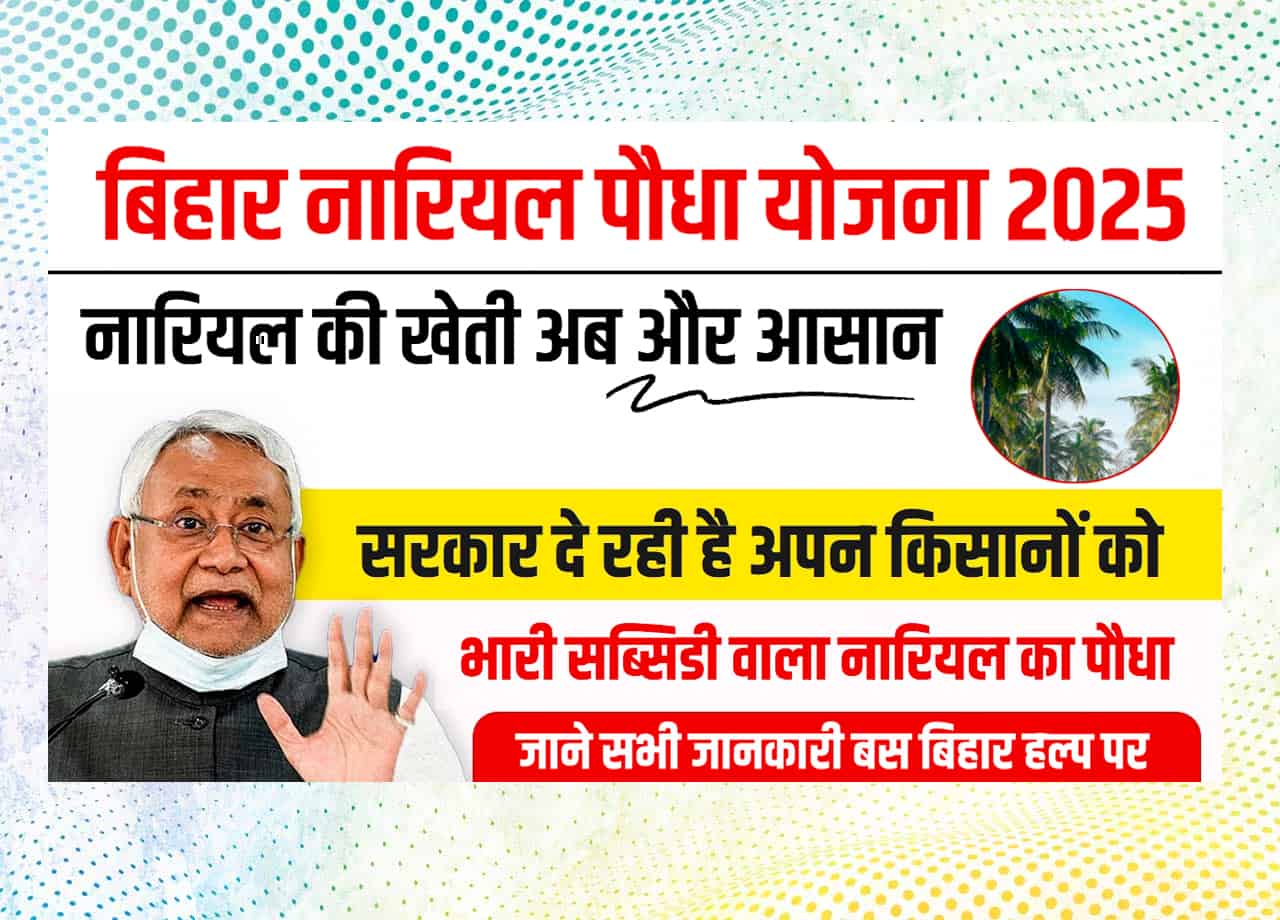 Bihar Nariyal Paudha Yojana 2025: ये सरकार दे रही है अपने किसानों को ...