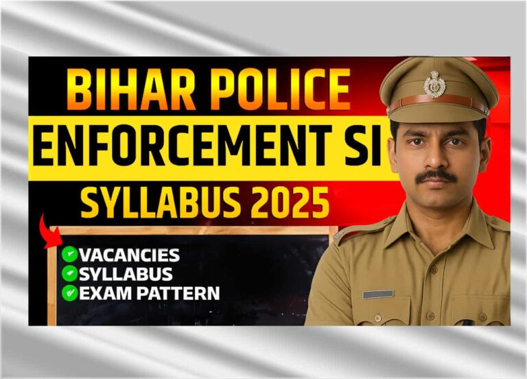 Bihar Police Enforcement SI Syllabus 2025 PDF Download: BPSSC Sub-Inspector Selection Process ...
