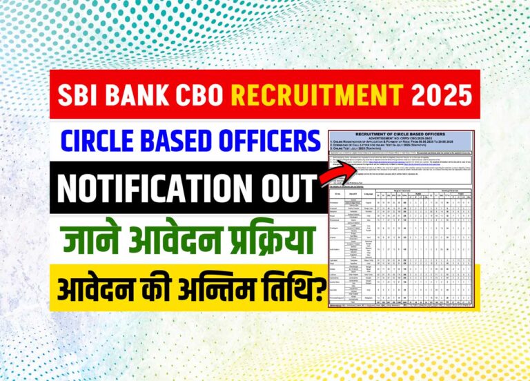 SBI Bank CBO Recruitment 2025 (Re-opened) Online Apply Now For 2964 Post : Notification ...