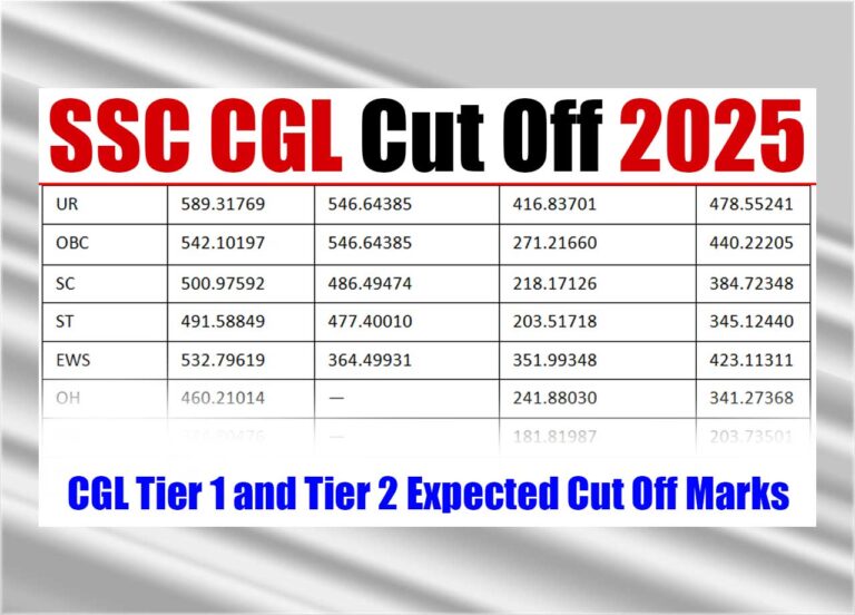 SSC CGL Cut Off 2025: CGL Tier 1 And Tier 2 Expected Cut Off Marks ...