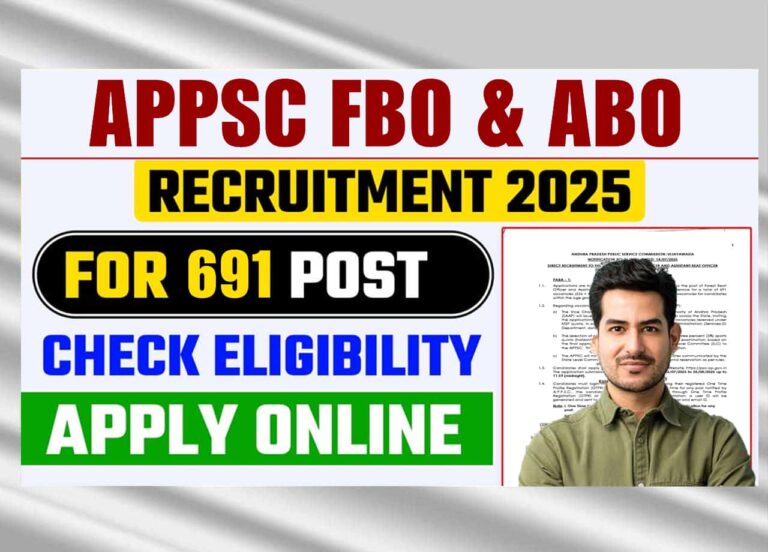 APPSC FBO & ABO Recruitment 2025: Notification, Eligibility, Physical ...