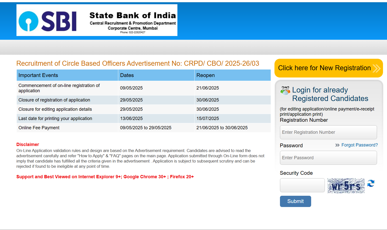SBI CBO Admit Card 2025 Download Link (Out): SBI Circle Based Officer ...