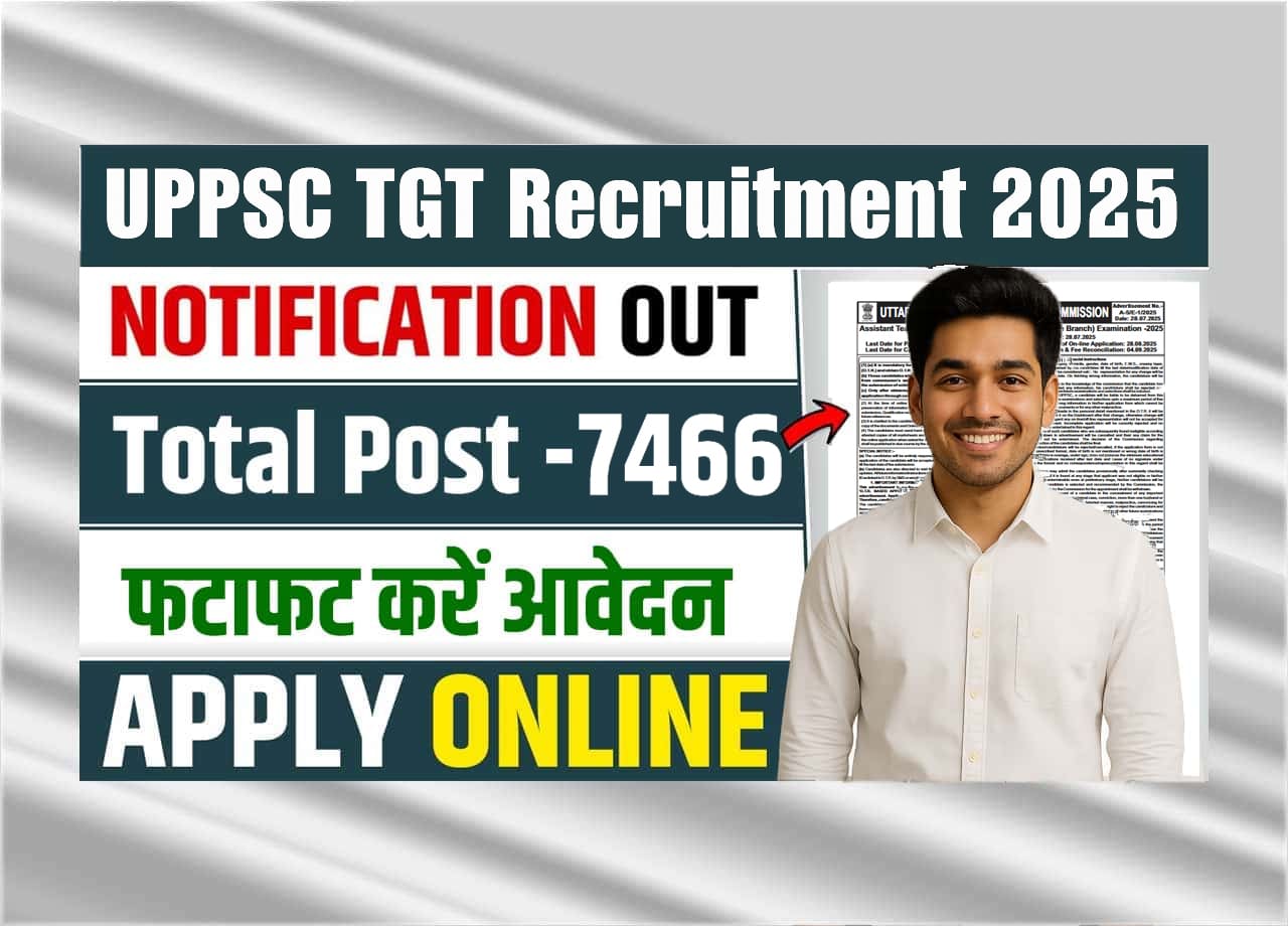 UPPSC TGT Recruitment 2025: Apply Online For 7466 Teaching Posts – Male & Female Branches, Full ...