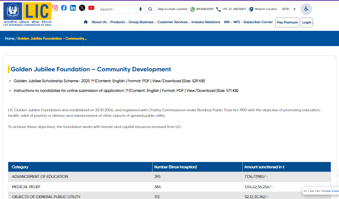 LIC Golden Jubilee Scholarship 2025-26: Apply Online For ₹15,000 – ₹40,000 Scholarship ...