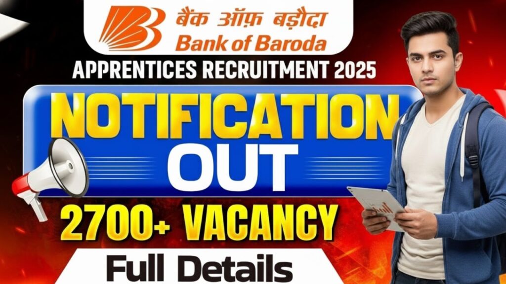 Bank Of Baroda Apprentice Recruitment 2025 – Apply Online For 2700 ...