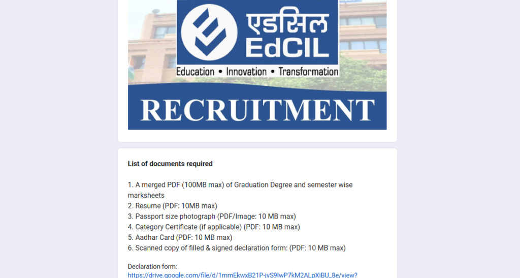 EdCIL Graduate Apprentices Recruitment 2026 – Apply Online Now For 15 ...
