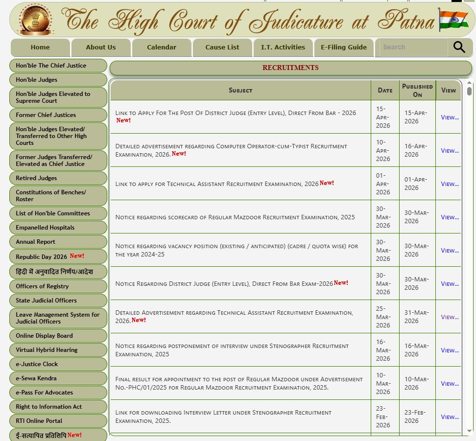 Patna High Court Computer Operator-cum-Typist Syllabus 2026: Exam ...