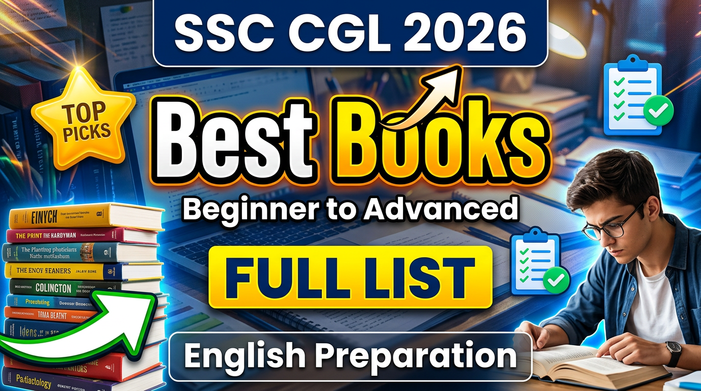 SSC CGL English Preparation के लिए Best Books 2026 (Beginner से ...